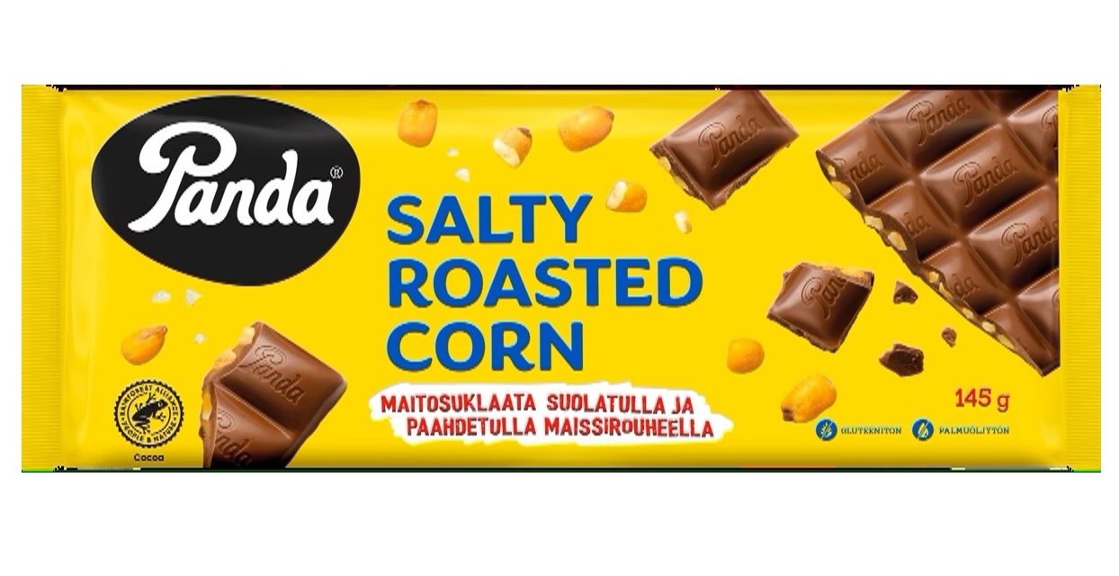 Panda suklaa Salty Roasted Corn 145g 6412500002752 | Laplandia Market