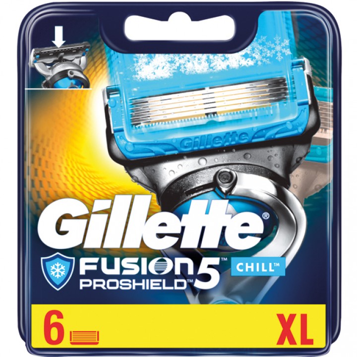 Gilette ProShield Chill 6pc Blades 7702018441556