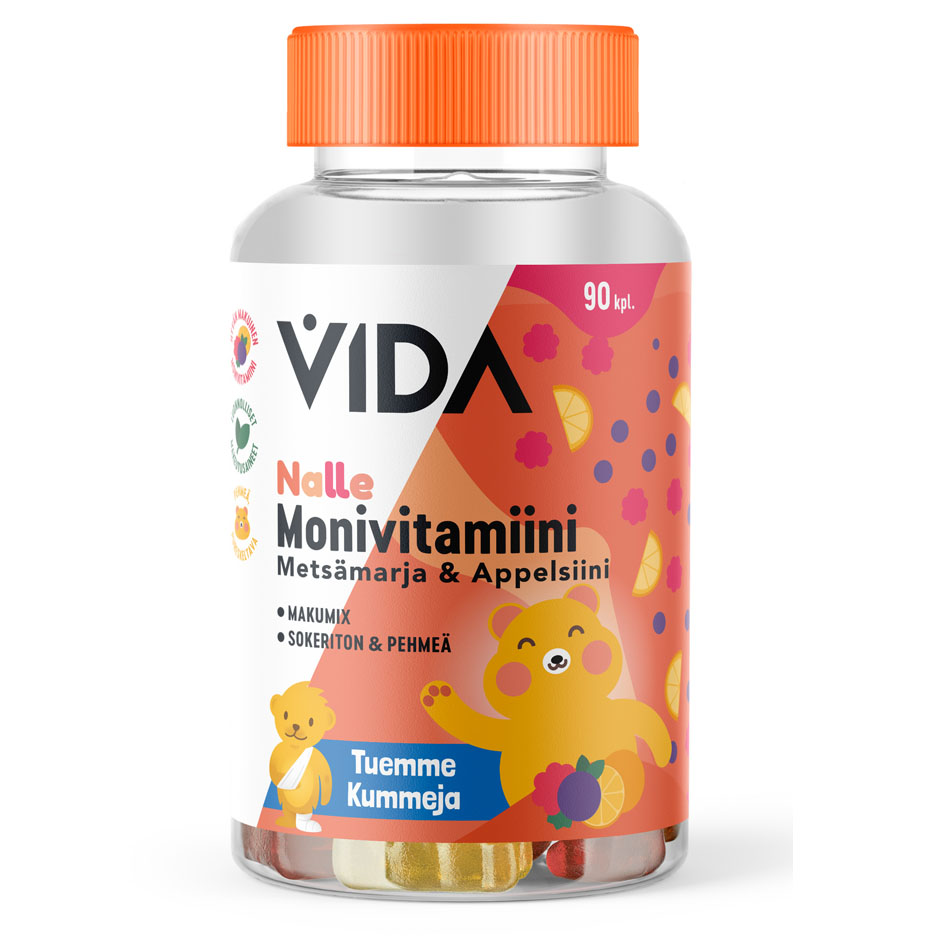 Vida Nalle Monivitamiini 90 kpl 180g 6430080440580